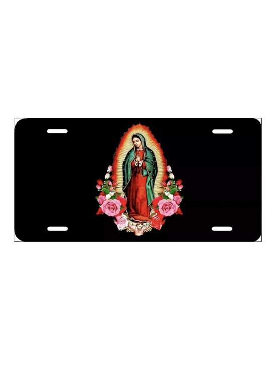 Accents | Our Lady Of Guadalupe Virgin License Plate New Car Tag Metal ...